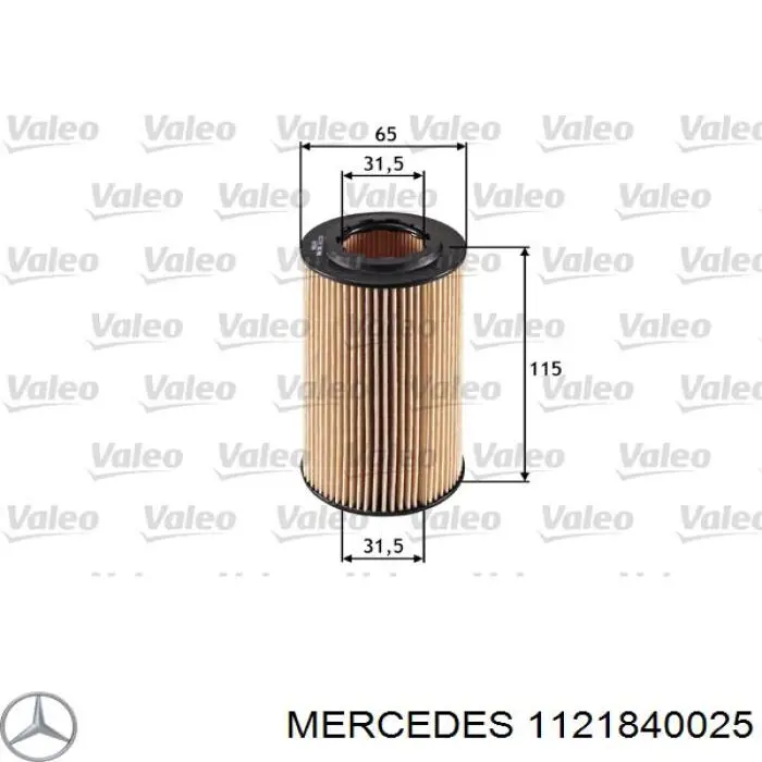 1121840025 Mercedes фильтр масляный
