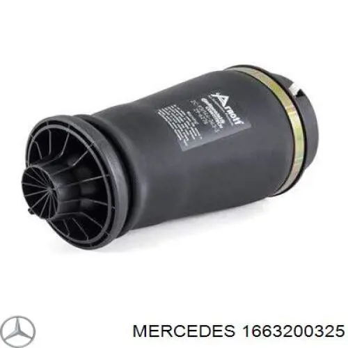 1663200325 Mercedes пневмоподушка (пневморессора моста заднего)
