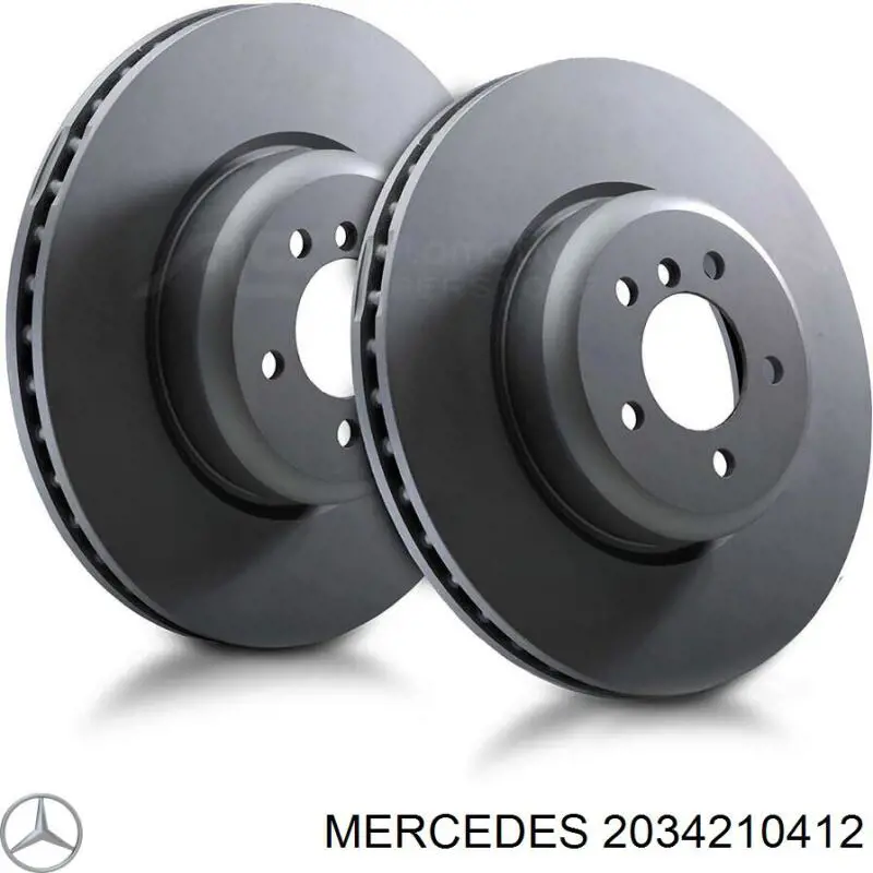 2034210412 Mercedes диск тормозной передний
