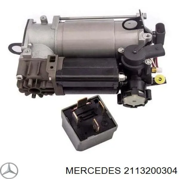 2113200304 Mercedes | Компрессор пневмоподкачки (амортизаторов) 211 320 ...
