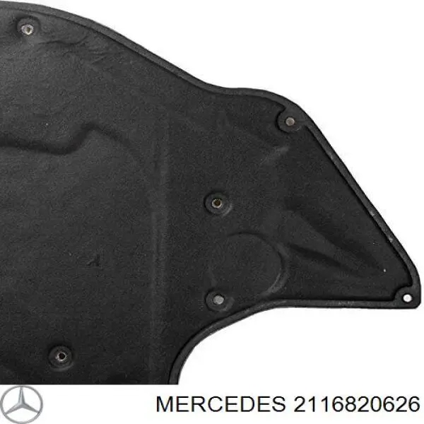 A2116820626 Mercedes | Шумоизоляция капота A 211 682 06 26 купить на ...
