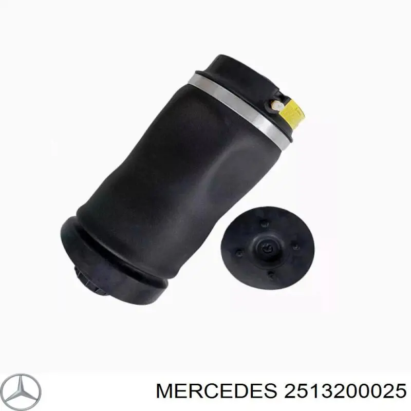 2513200025 Mercedes пневмоподушка (пневморессора моста заднего)