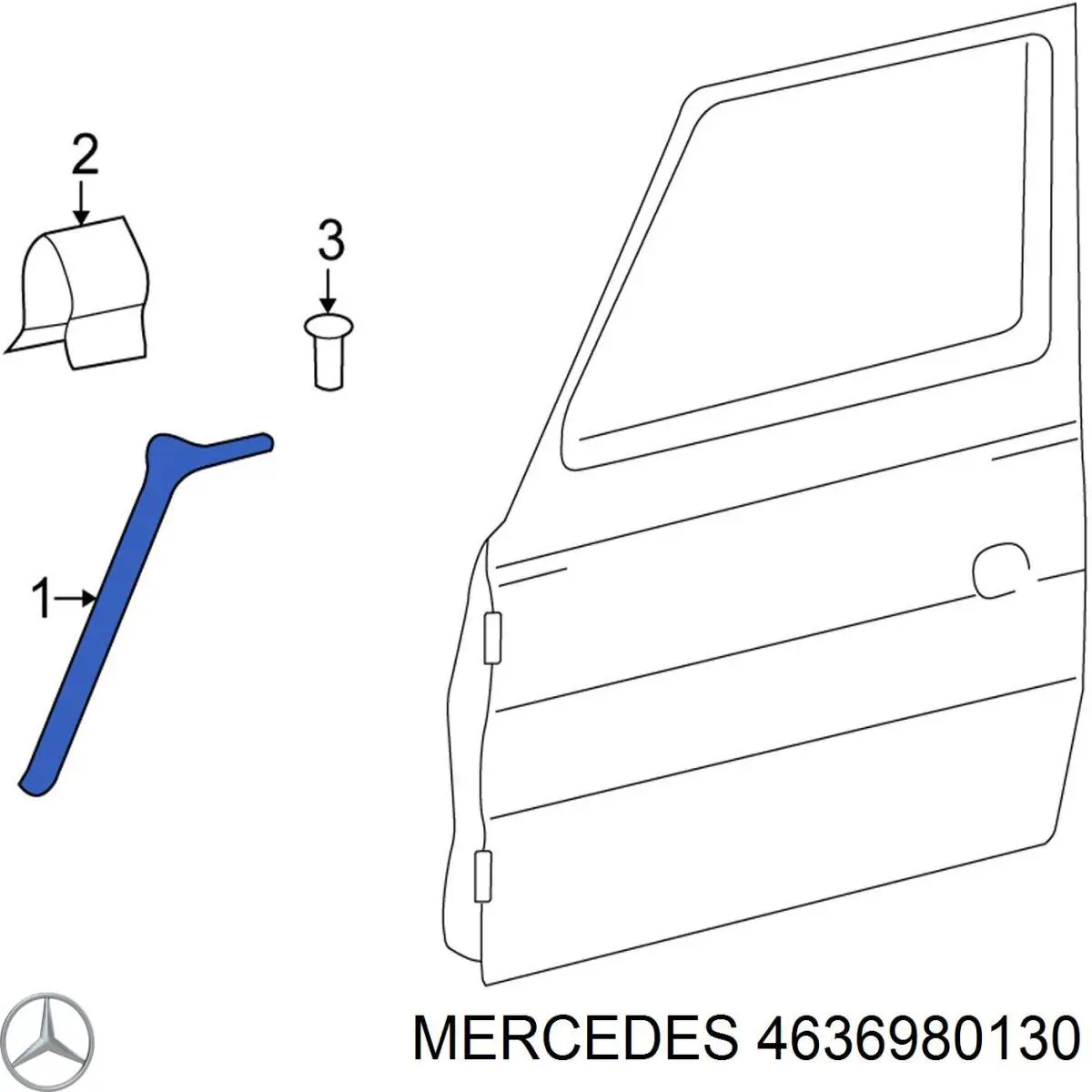 A4636980130 Mercedes накладка