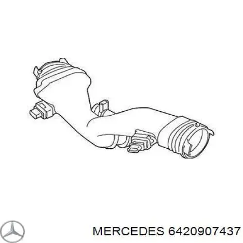6420907337 Mercedes | Датчик потока (расхода воздуха, расходомер M.A.F ...