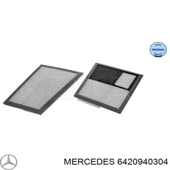 6420940304 Mercedes | Фильтр воздушный 642 094 0304 купить на Avto.pro