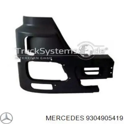 9304905419 Mercedes труба вихлопна без глушника