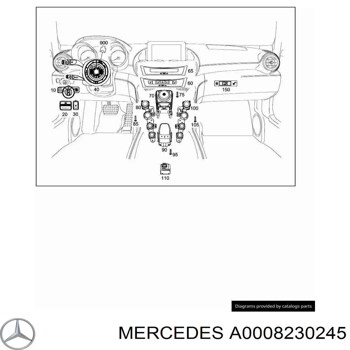 0008230245 Mercedes | купить на Avto.pro