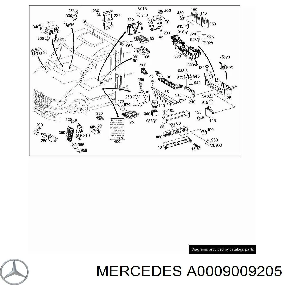 A0009009205 Mercedes | купить на Avto.pro