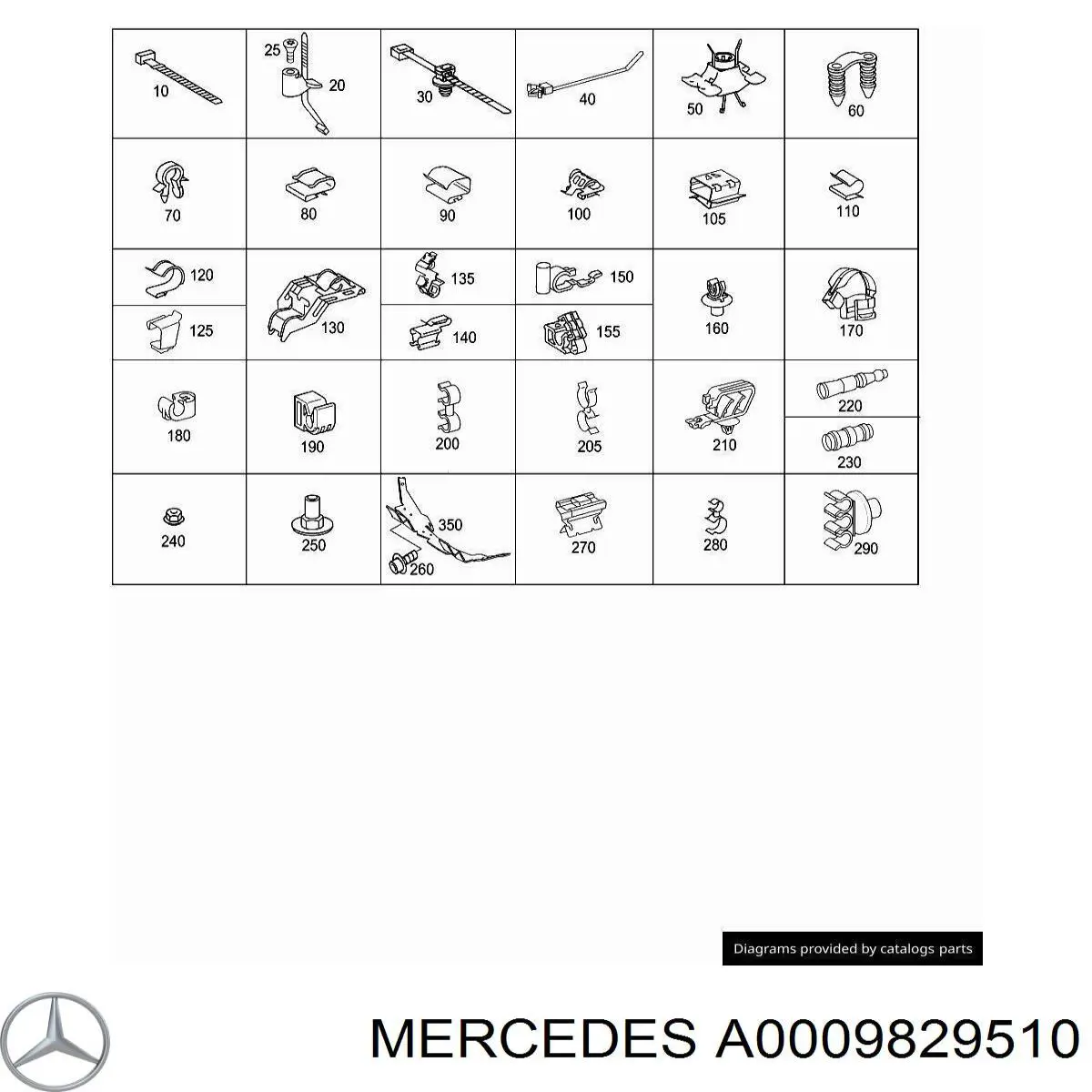 A0009829510 Mercedes штекер