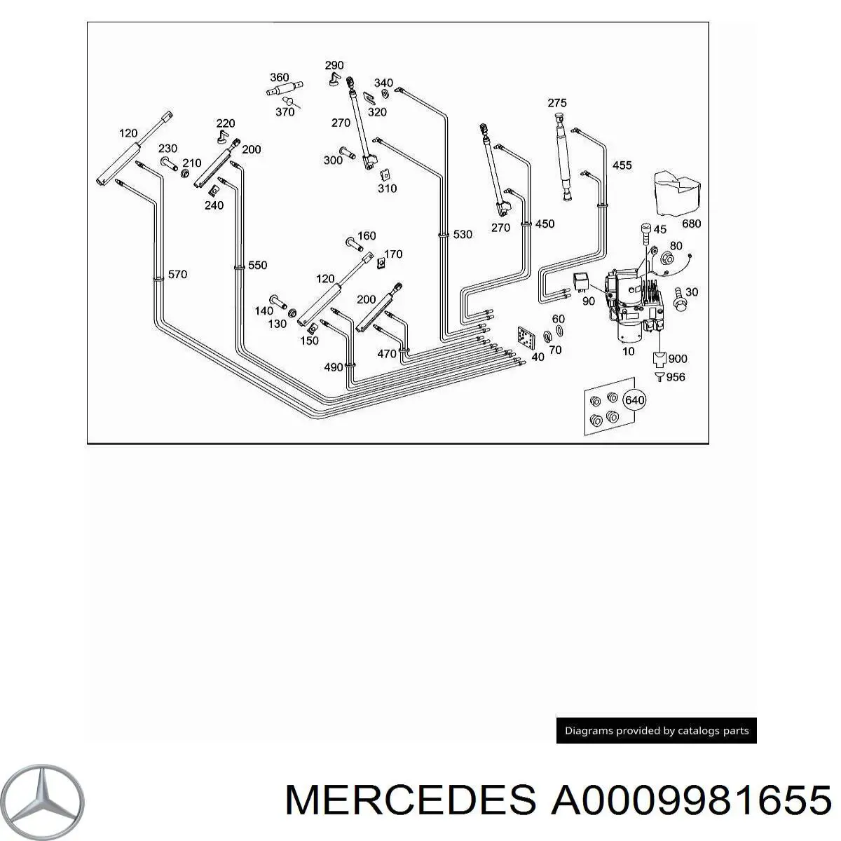 A0009981655 Mercedes новая оригинальная запчасть под заказ