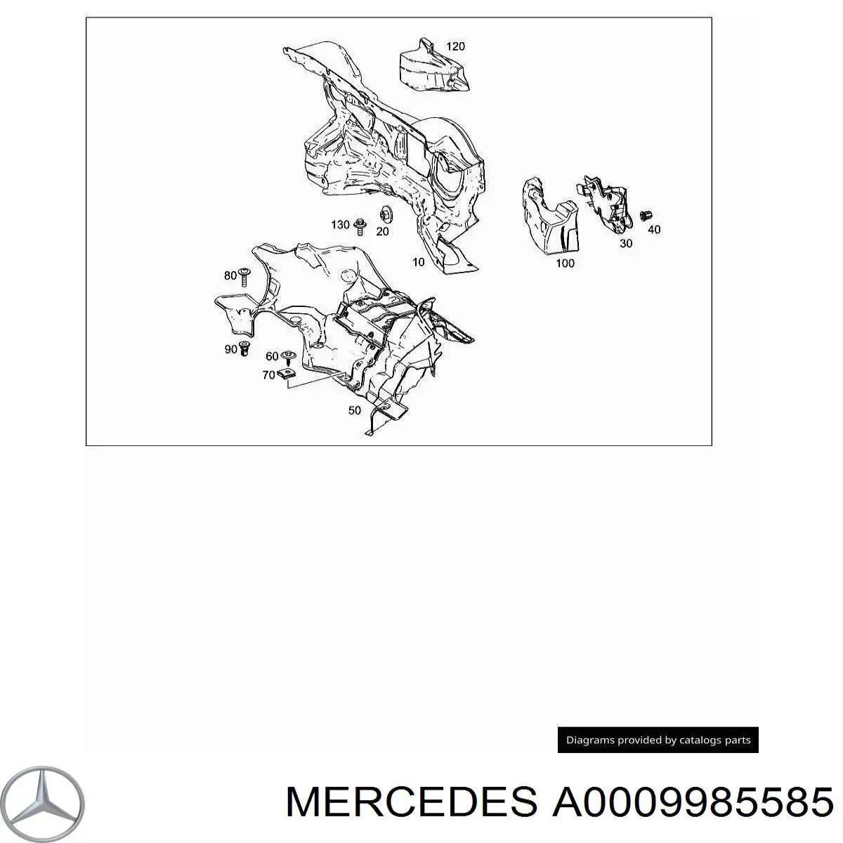 A0009985585 Mercedes сравнить цены на Автопро