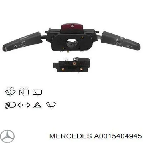 A0015404945 Mercedes | Переключатель подрулевой, в сборе A 001 540 49 ...