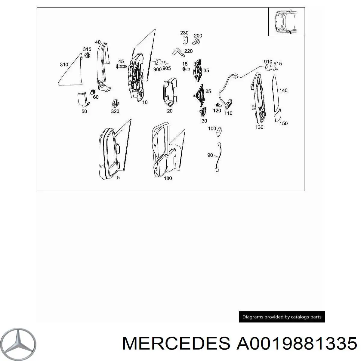 A0019881335 Mercedes | купить на Avto.pro