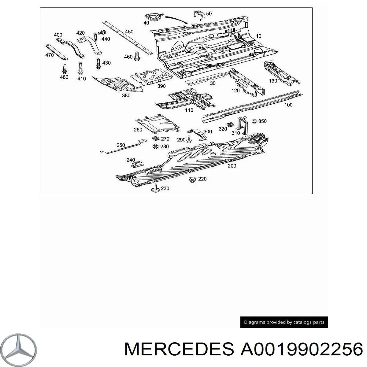 A0019902256 Mercedes фiксатор