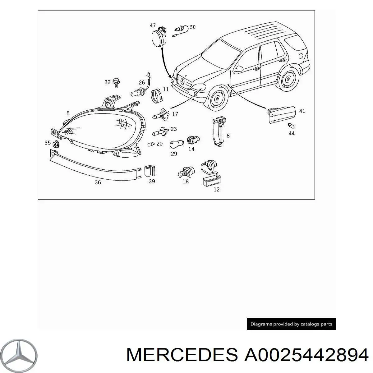 A0025442894 Mercedes | купить на Avto.pro
