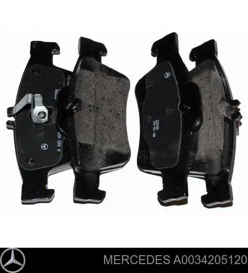 A0034205120 Mercedes | Колодки тормозные задние дисковые A 003 420 51 ...