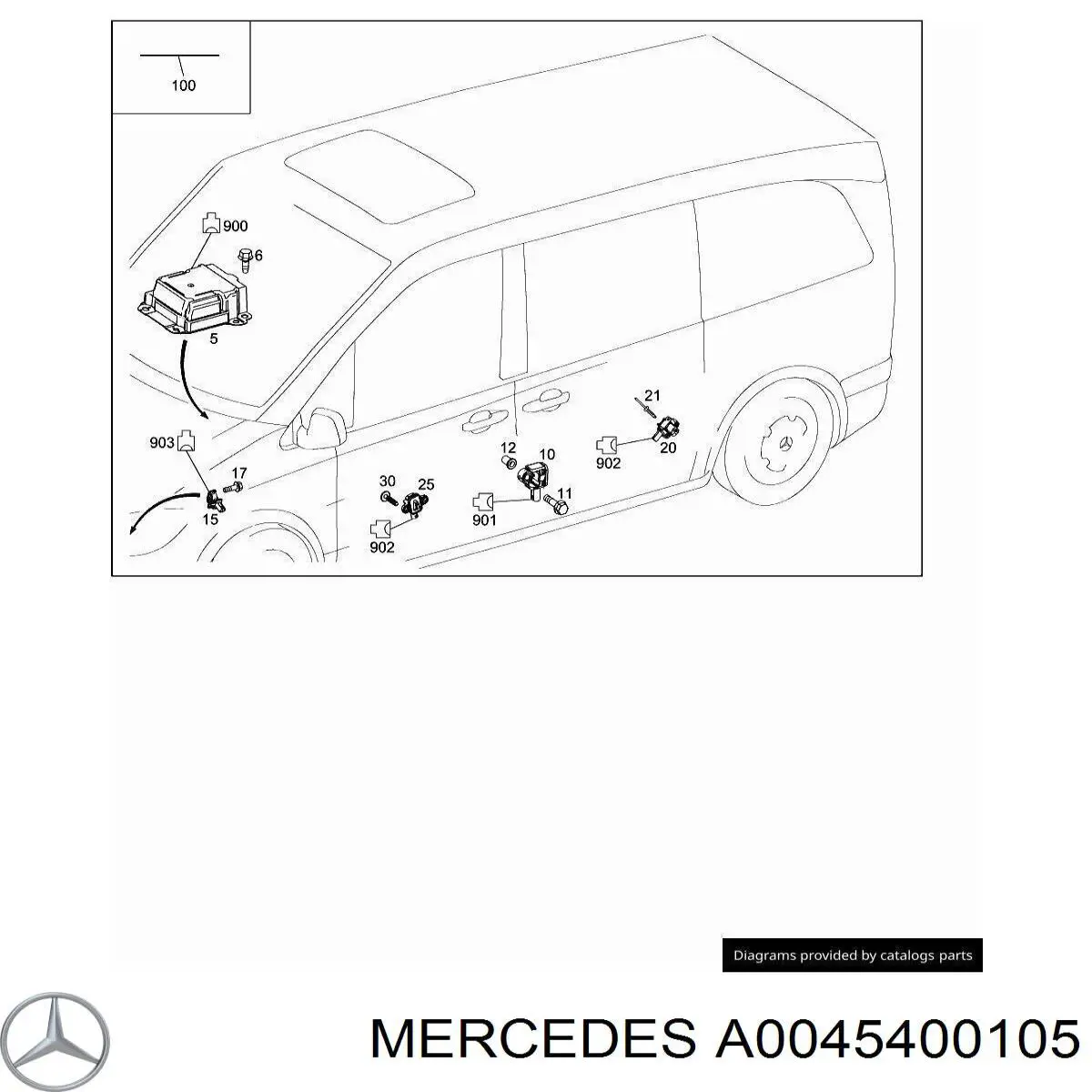 A0045400105 Mercedes | купить на Avto.pro
