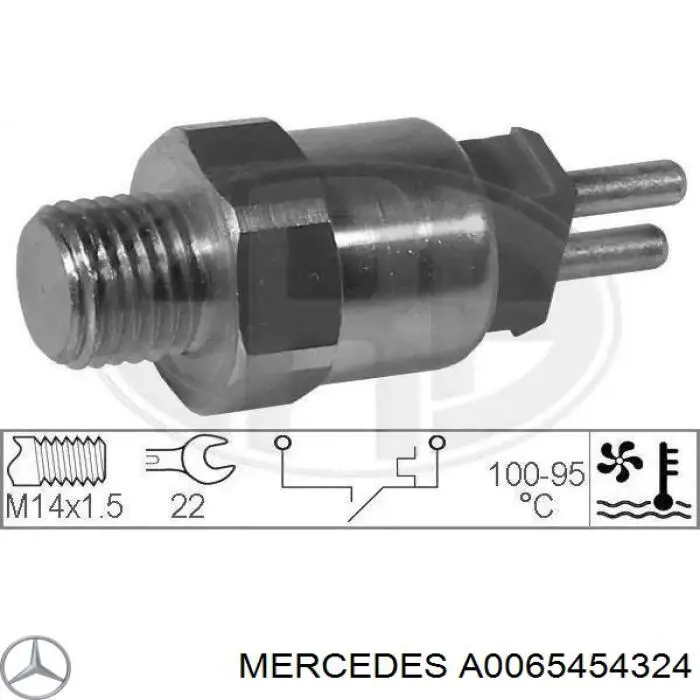 A0065454324 Mercedes | Датчик температуры охлаждающей жидкости ...