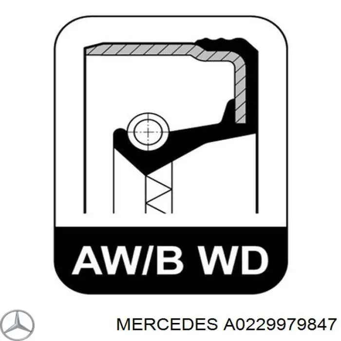 A0229979847 Mercedes | Сальник полуоси заднего моста внутренний A 022 ...
