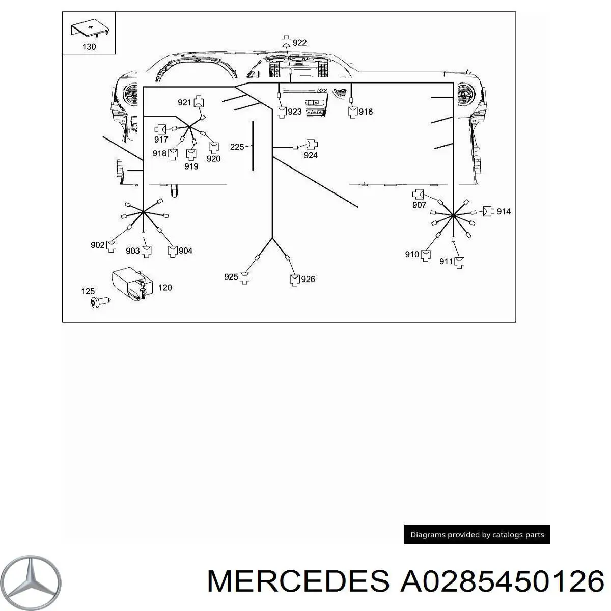 A0285450126 Mercedes разъём электрический