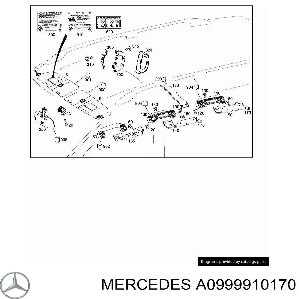 A0999910170 Mercedes | купить на Avto.pro