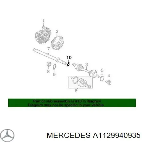 A1129940935 Mercedes | купить на Avto.pro