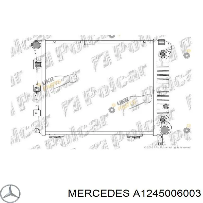 A1245006003 Mercedes | Радиатор охлаждения двигателя A 124 500 60 03 ...