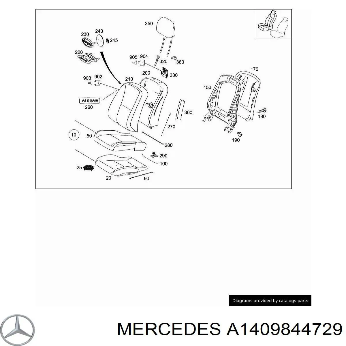 A1409844729 Mercedes | купить на Avto.pro