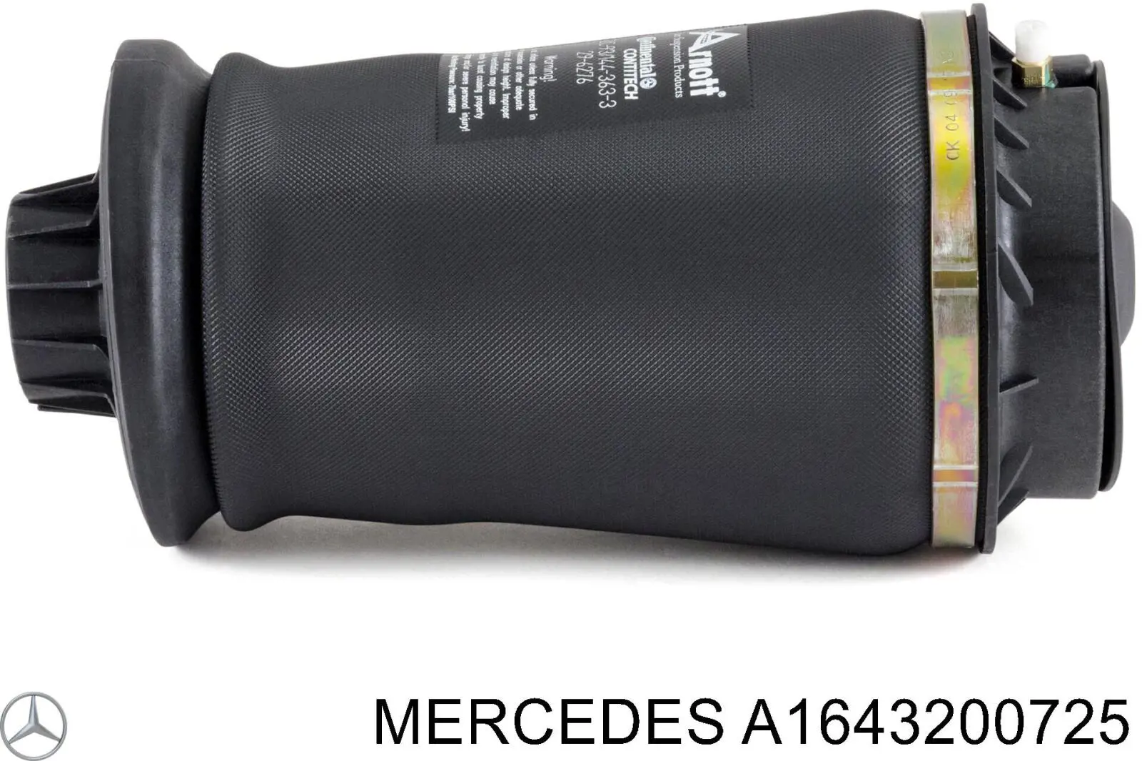 A1643200725 Mercedes | Пневмоподушка (пневморессора моста заднего) A ...