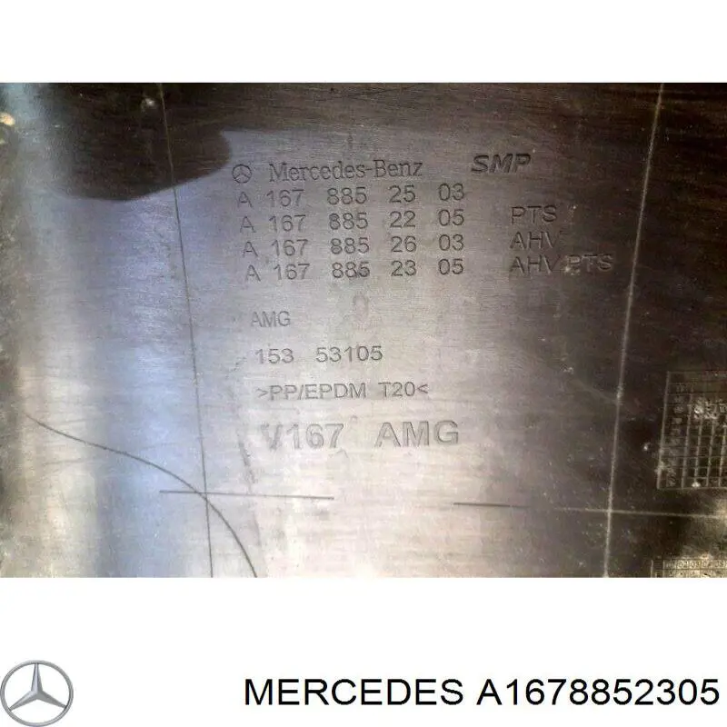 A1678852305 Mercedes | Бампер задний, нижняя часть A1678852305 купить ...