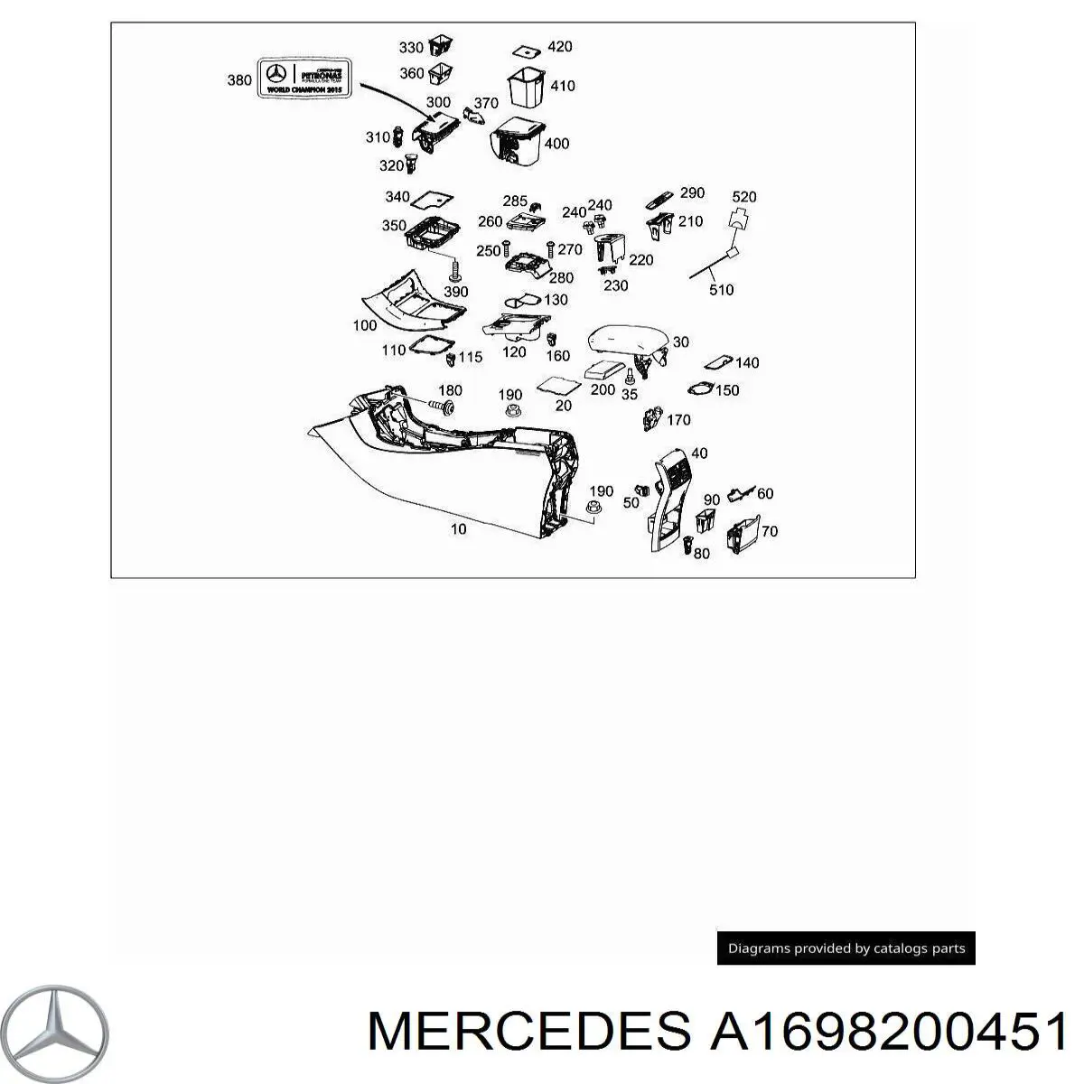 A1698200451 Mercedes | купить на Avto.pro