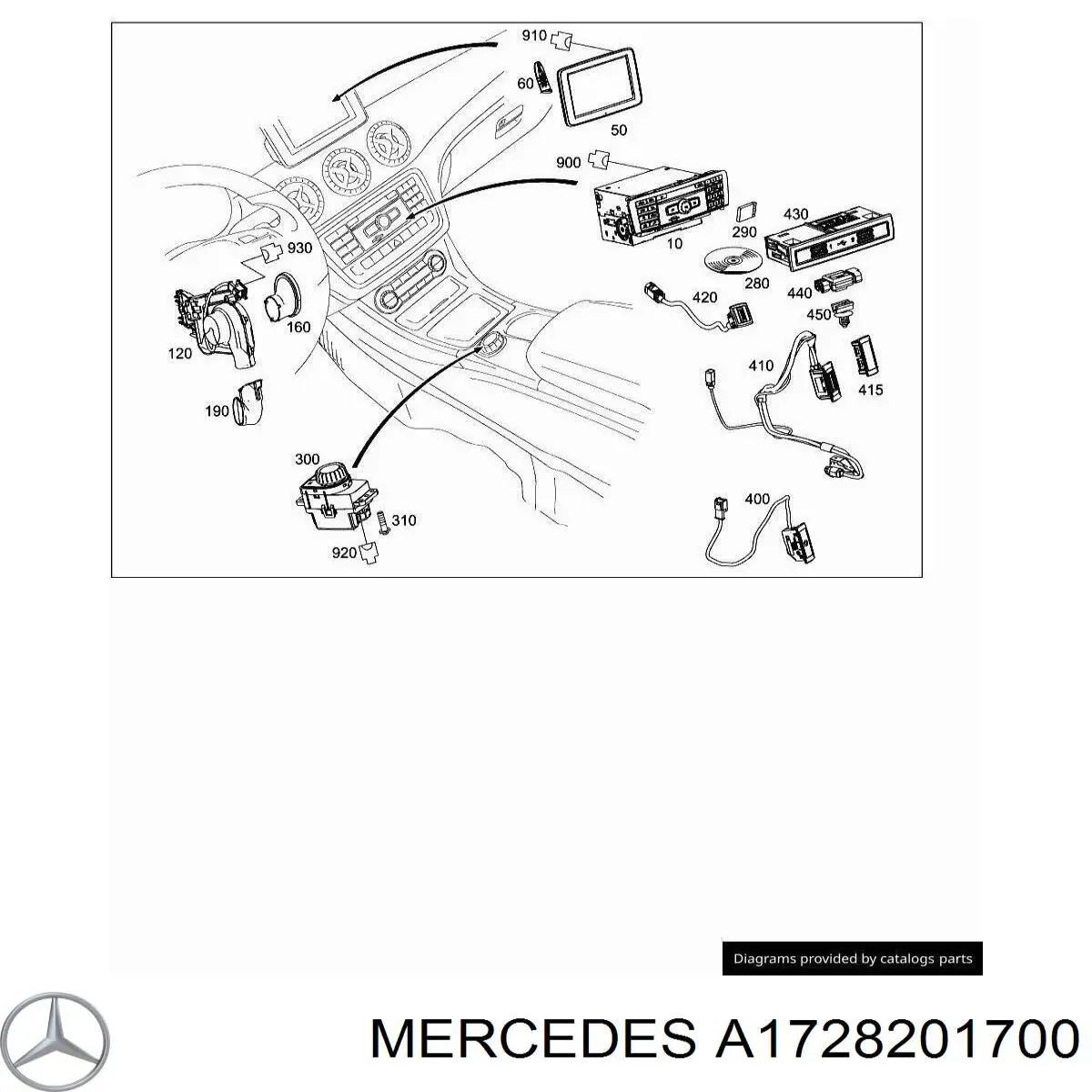 A1728201700 Mercedes usb/aux разъем