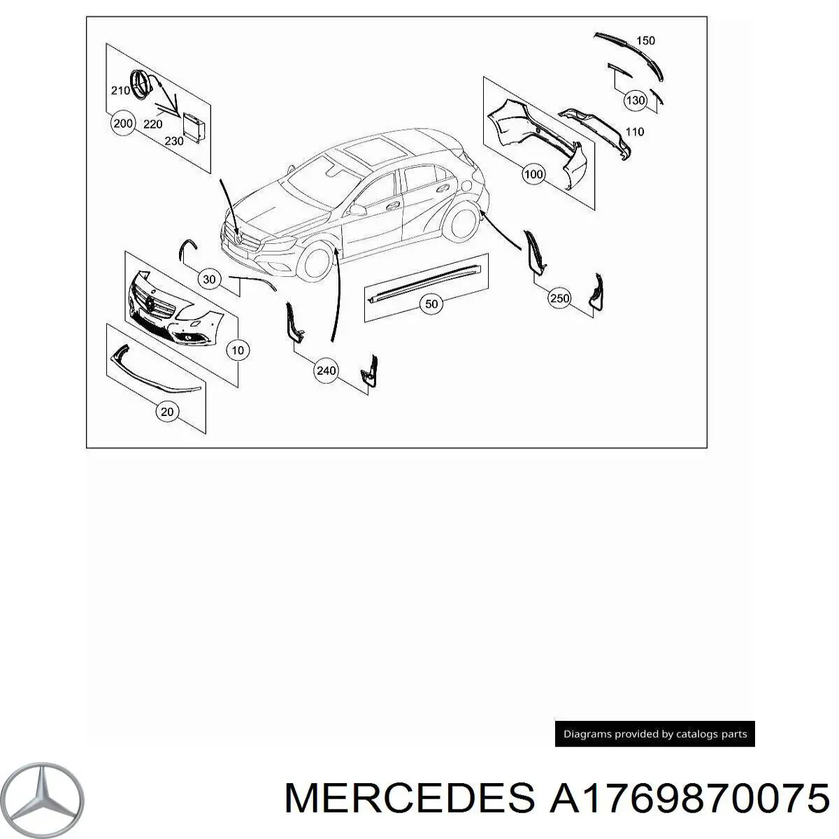 A1769870075 Mercedes | купить на Avto.pro