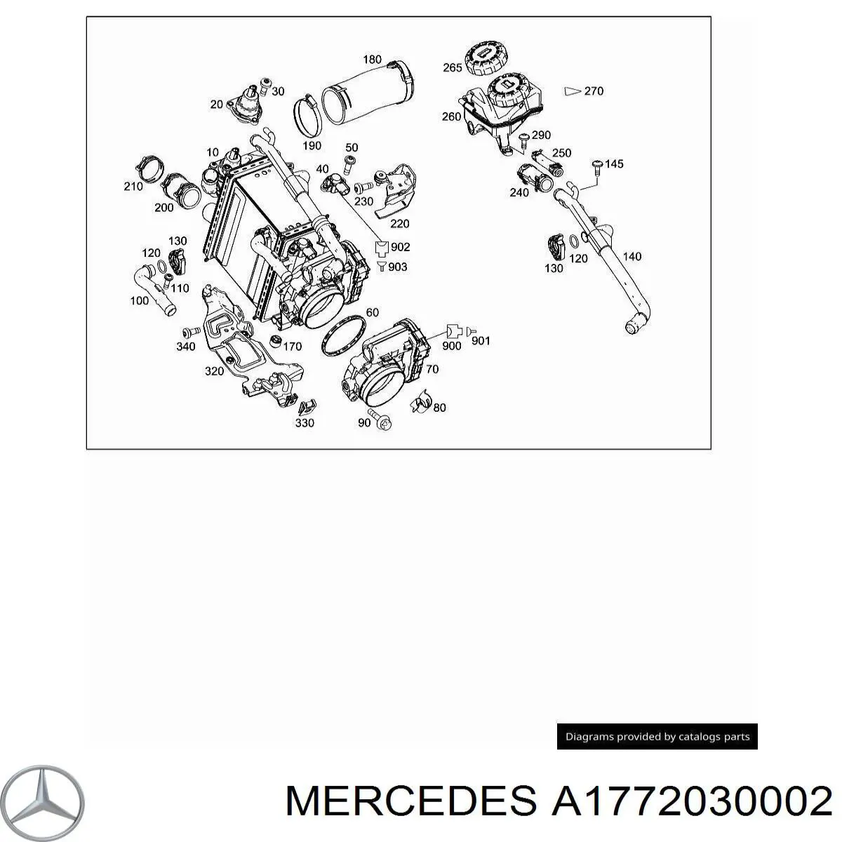 A1772030002 Mercedes feed line