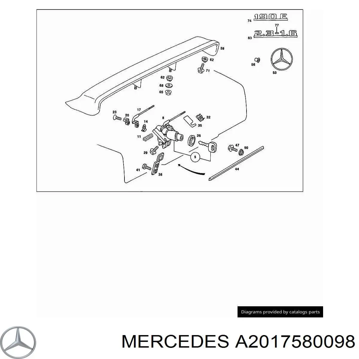 A2017580098 Mercedes сравнить цены на Автопро