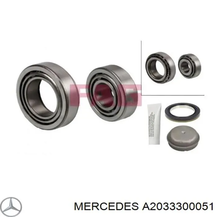 A2033300051 Mercedes | Подшипник ступицы передней A 203 330 00 51 ...