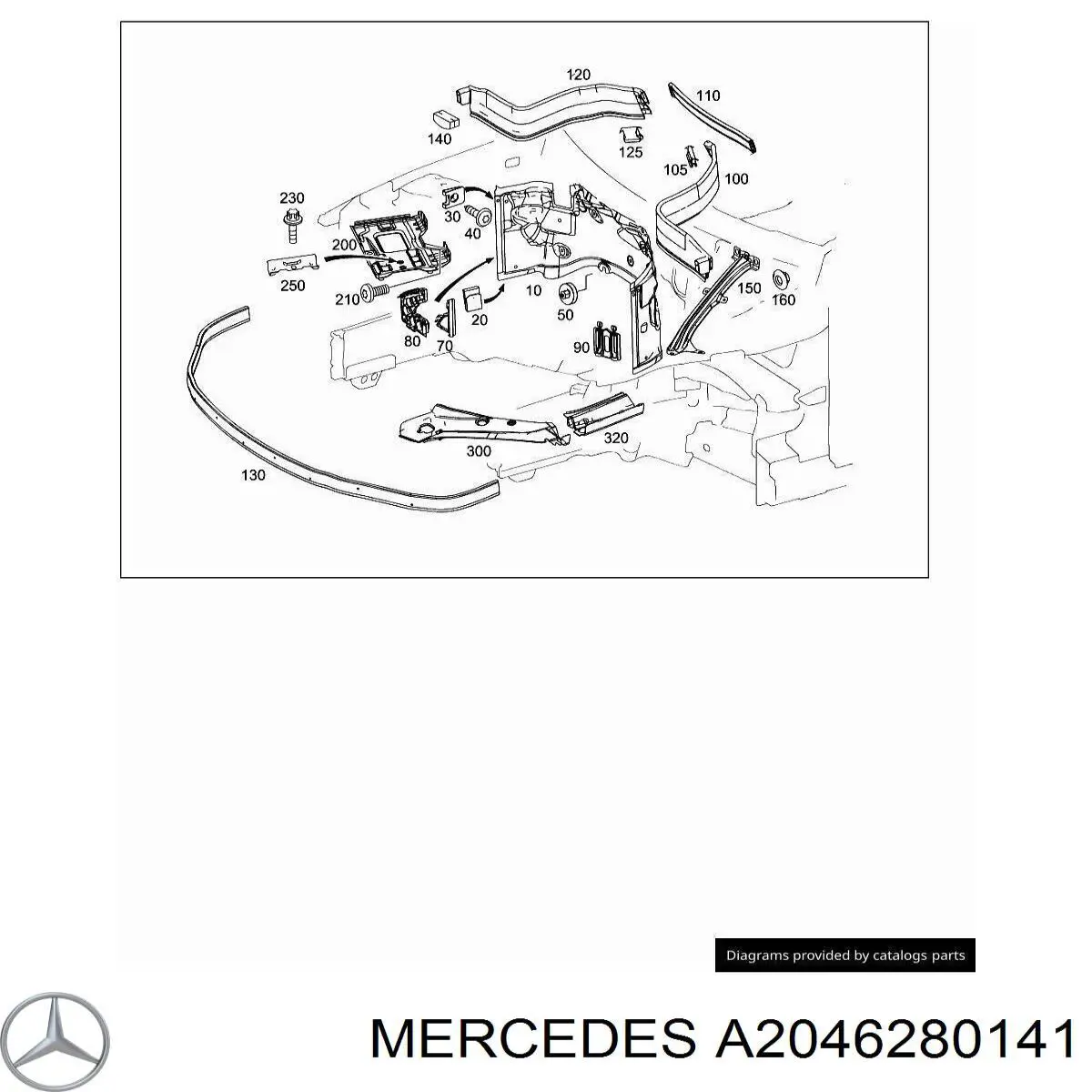 A2046280141 Mercedes | купить на Avto.pro