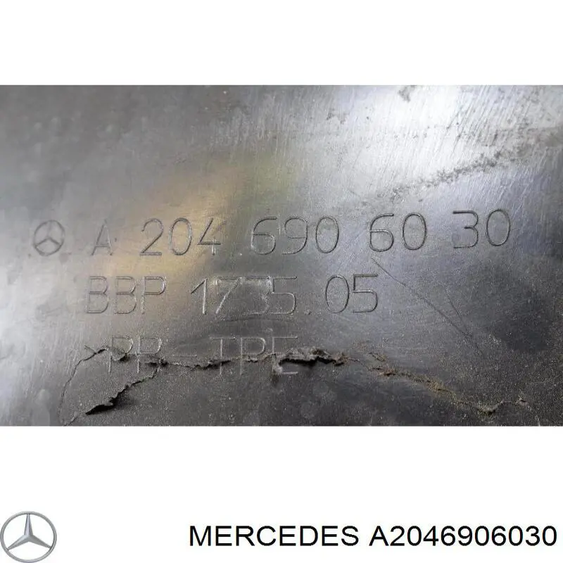 A2046906030 Mercedes | Подкрылок крыла переднего левый передний A 204 ...