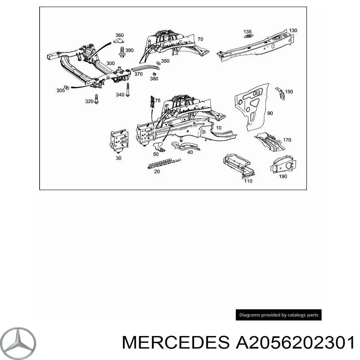 A2056202301 Mercedes connecting carrier
