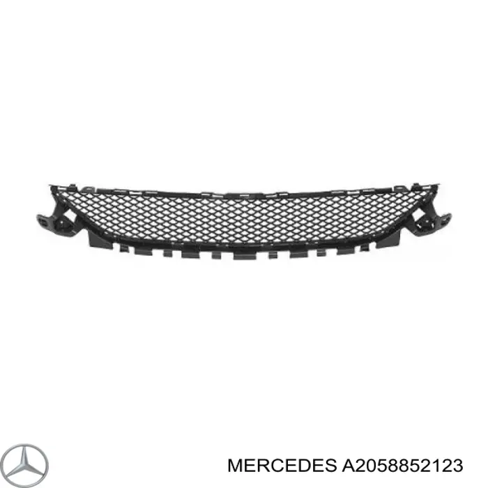 A2058852123 Mercedes | Решетка бампера переднего центральная ...