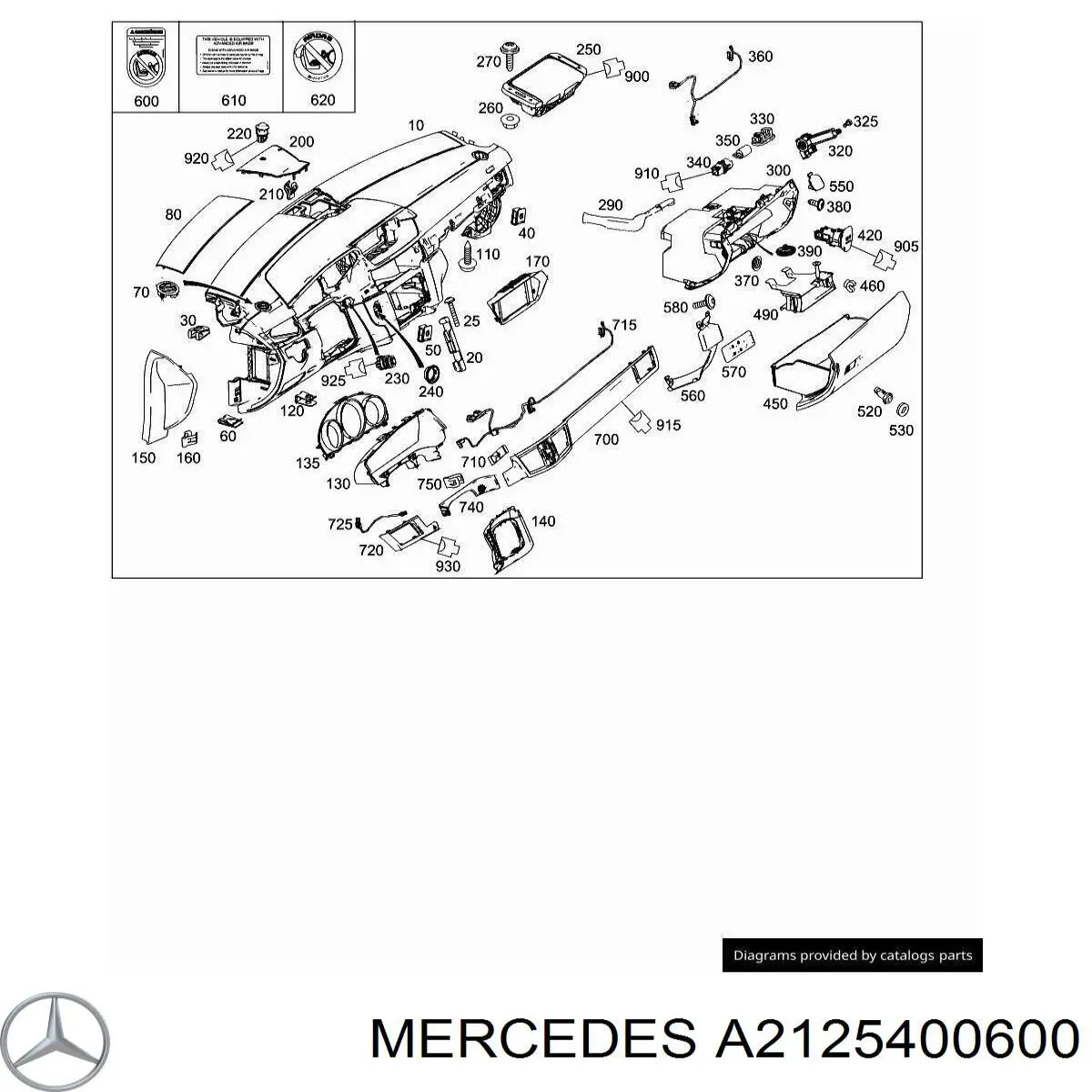A2125400600 Mercedes | купить на Avto.pro
