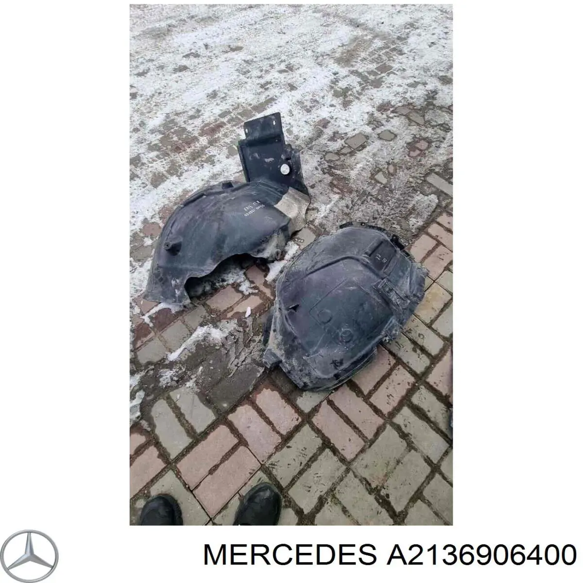A2136906400 Mercedes подкрылок передний правый, передняя часть