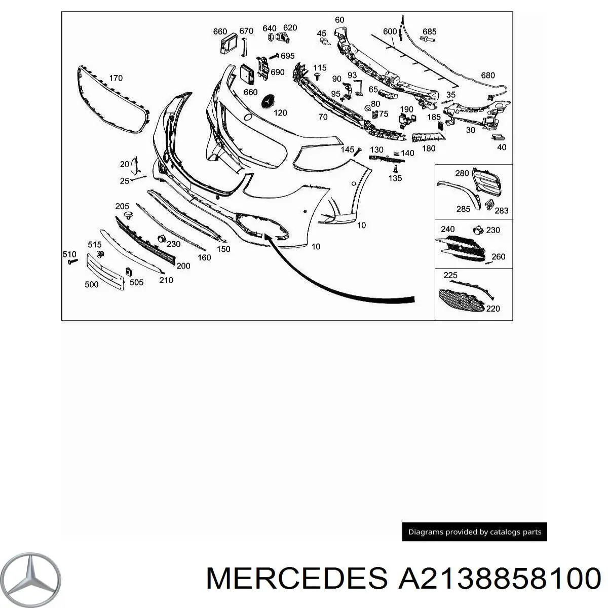 A2138858100 Mercedes | купить на Avto.pro