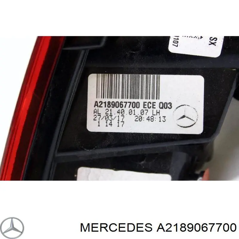 A2189067700 Mercedes | Фонарь задний левый A2189067700 купить на Avto.pro