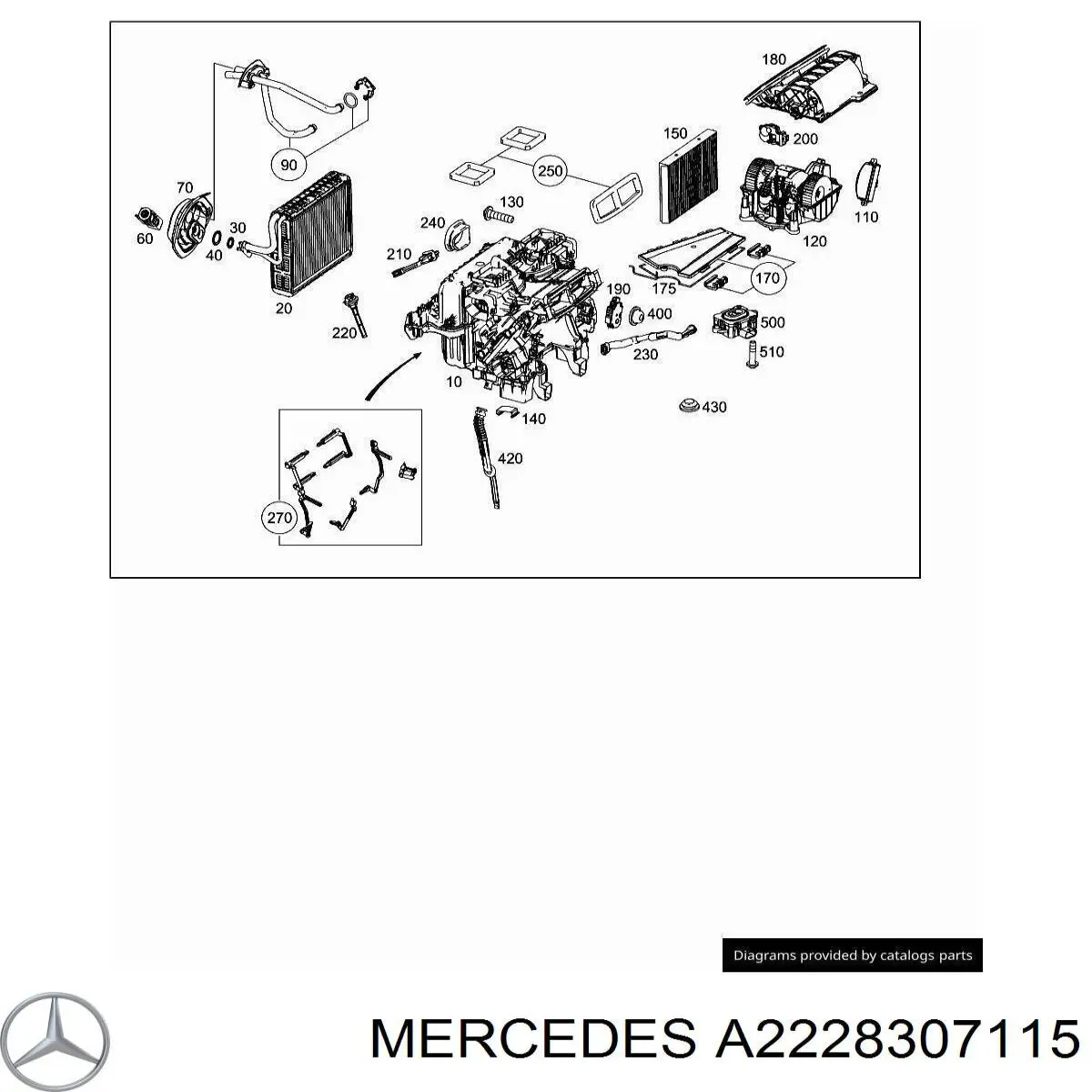 A2228307115 Mercedes новая оригинальная запчать
