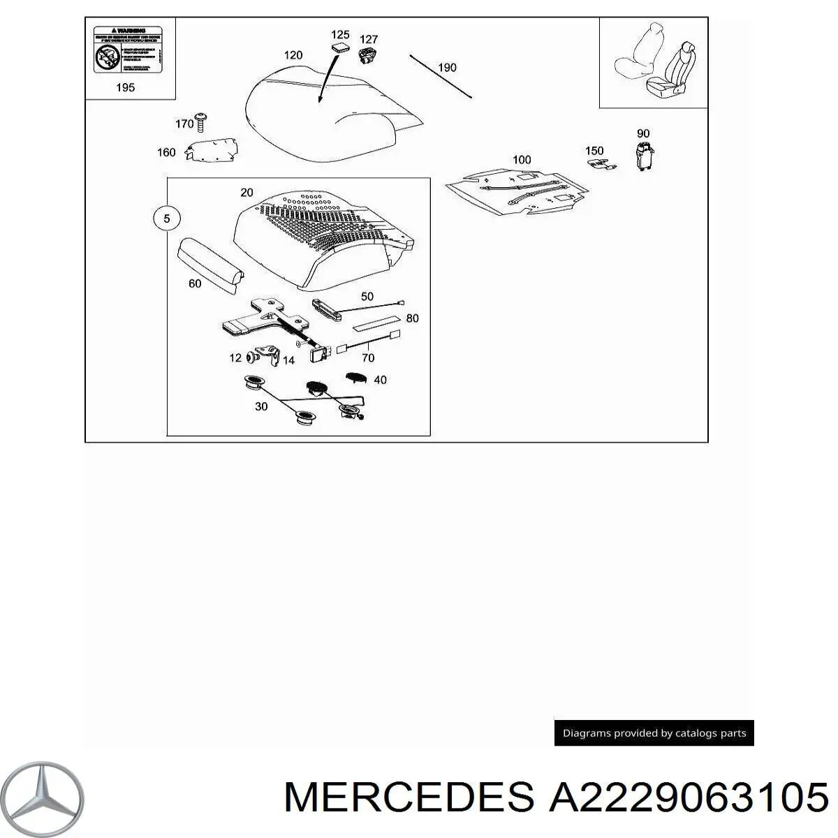 A2229063105 Mercedes | купить на Avto.pro