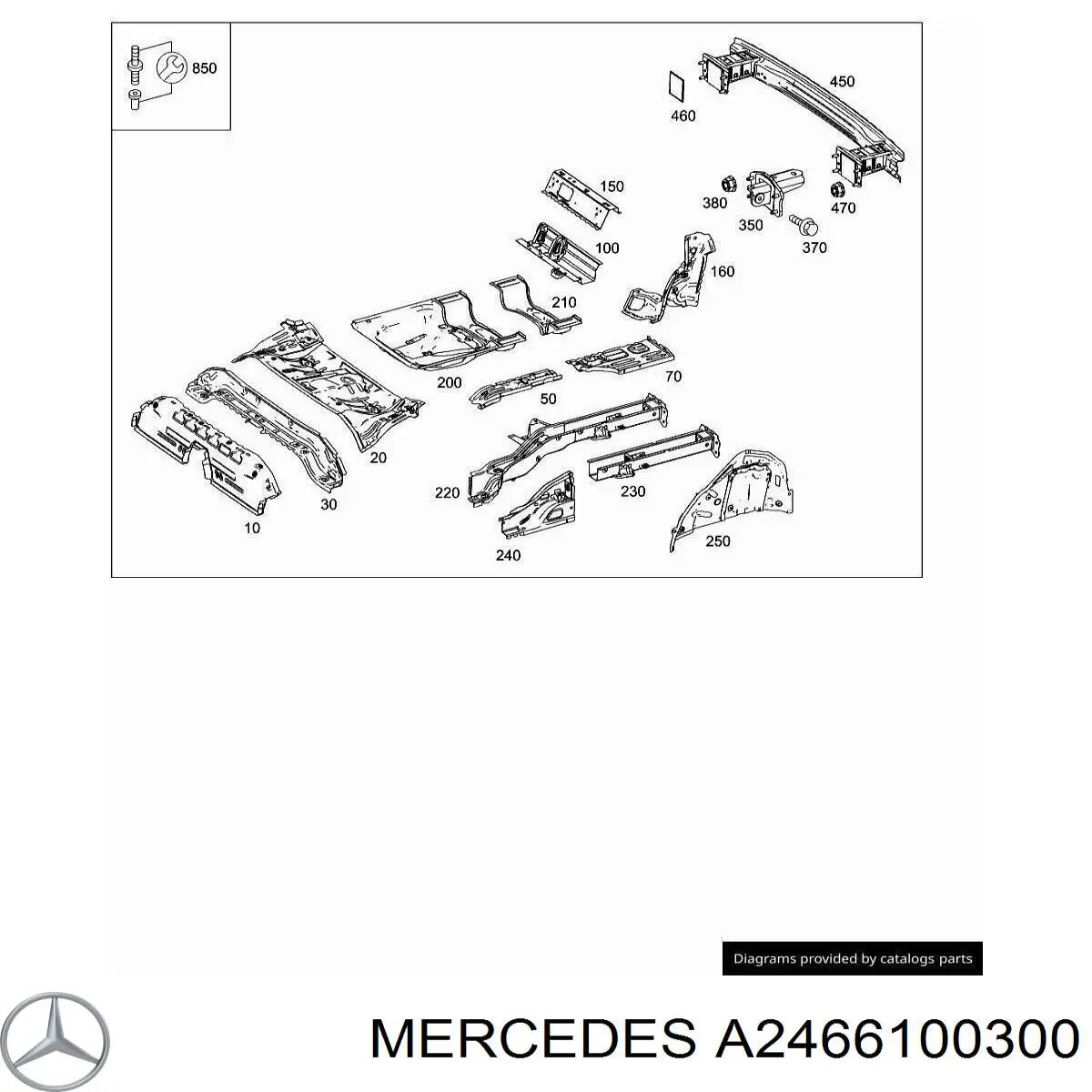 A2466100300 Mercedes bартiсть з доставкою,окрiм негабариту
