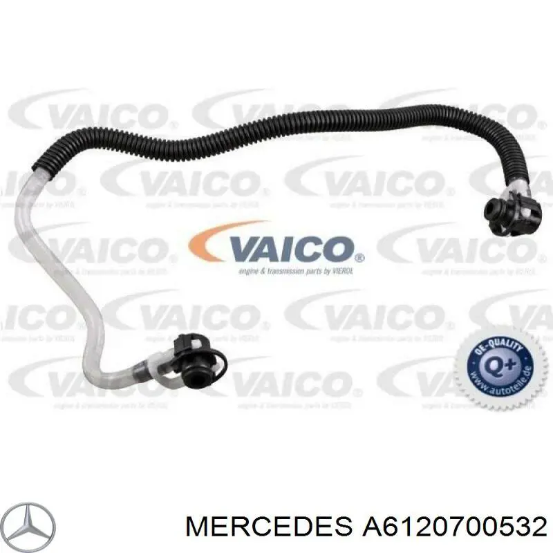 A6120700532 Mercedes трубка топливная, от фильтра к насосу