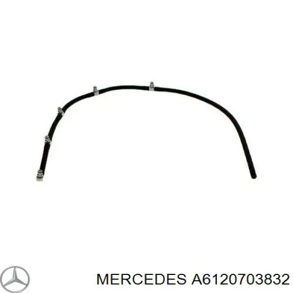 A6120703832 Mercedes | Трубка топливная, обратная от форсунок A 612 070 ...