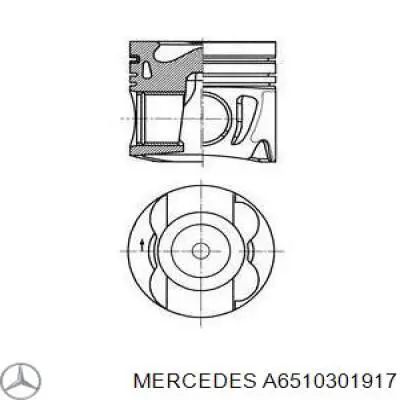 A6510301917 Mercedes | Поршень в комплекте на 1 цилиндр, std A 651 030 ...